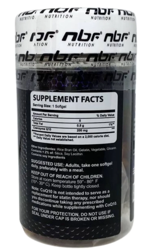 Coenzima CoQ10 200mg, 60 Cápsulas, NBF Nutrition | Vitaminas Brasil
