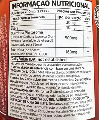 Quercetin Max Blend, 700mg, 60 Cápsulas, Sunfood | Vitaminas Brasil